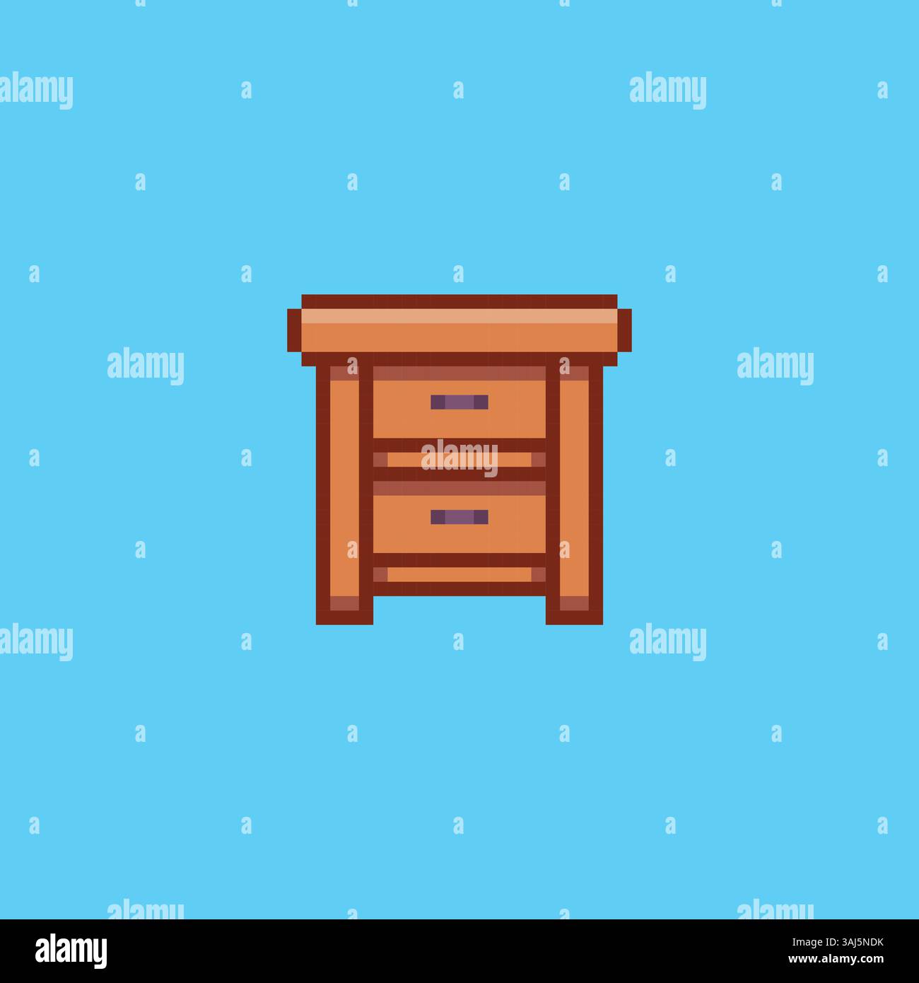 Pixel art Wooden Cupboard game asset design Stock Vector Image & Art ...