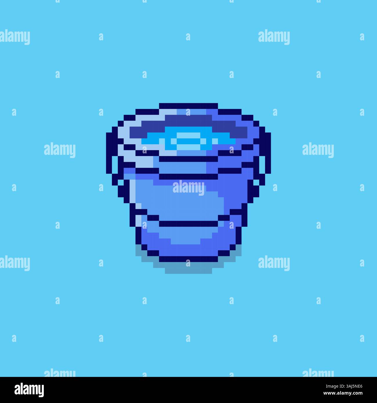 Bucket water steel metal Stock Vector Images - Alamy