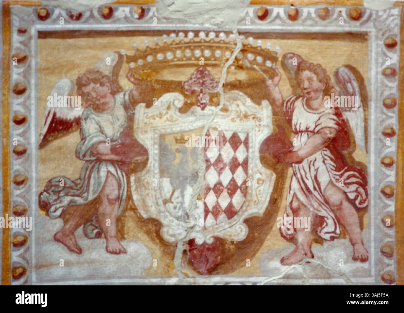 A 16th-century coat of arms depicting the heraldic symbols of the Doria ...