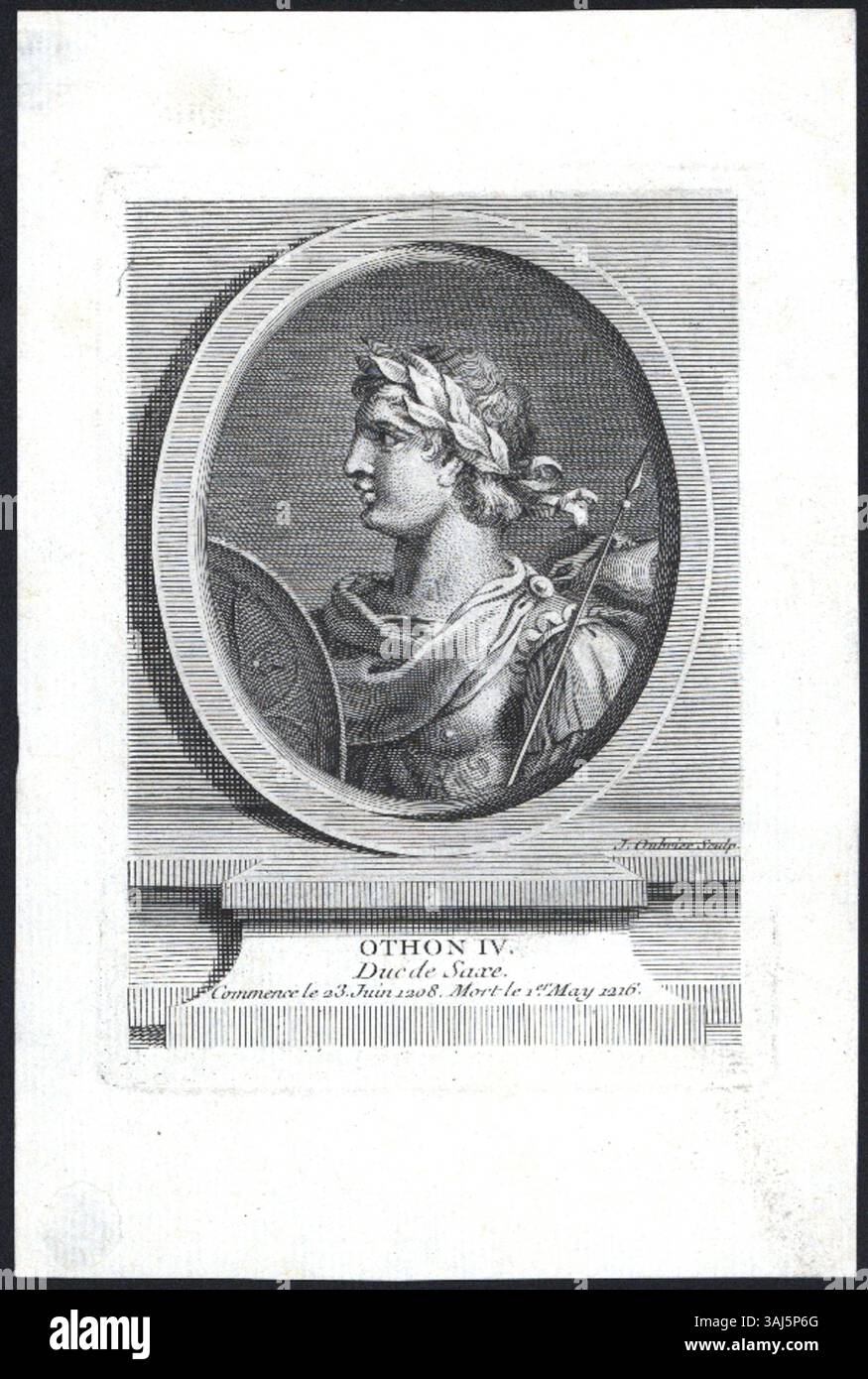 Portrait of Otto IV, Holy Roman Emperor, painted by Jean Oubrier ...