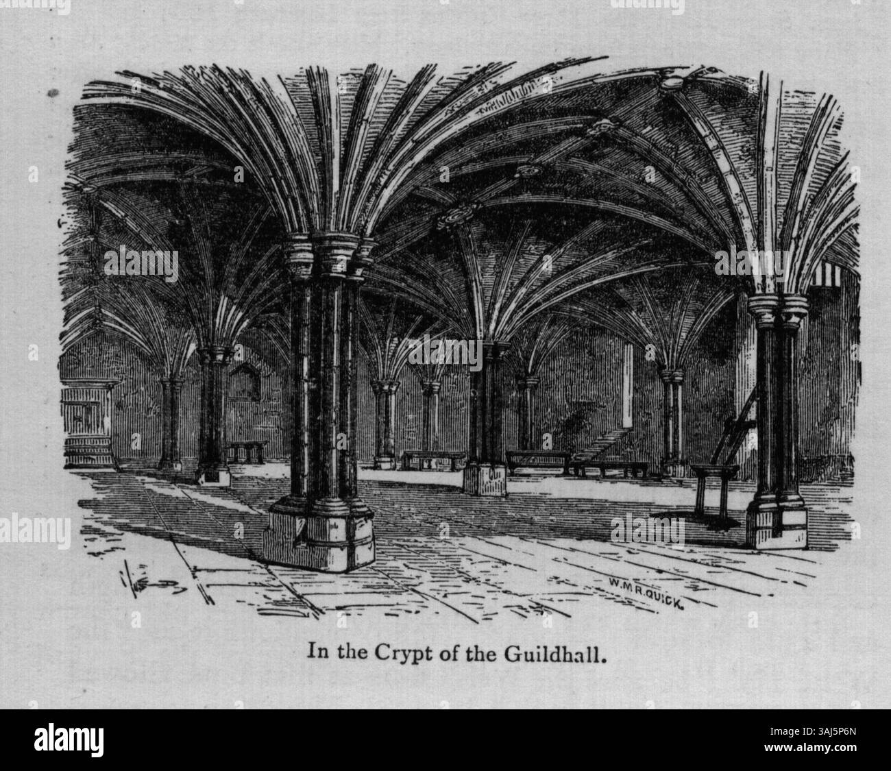 An illustration from Augustus Hare's 'Walks in London' (1878) showing ...