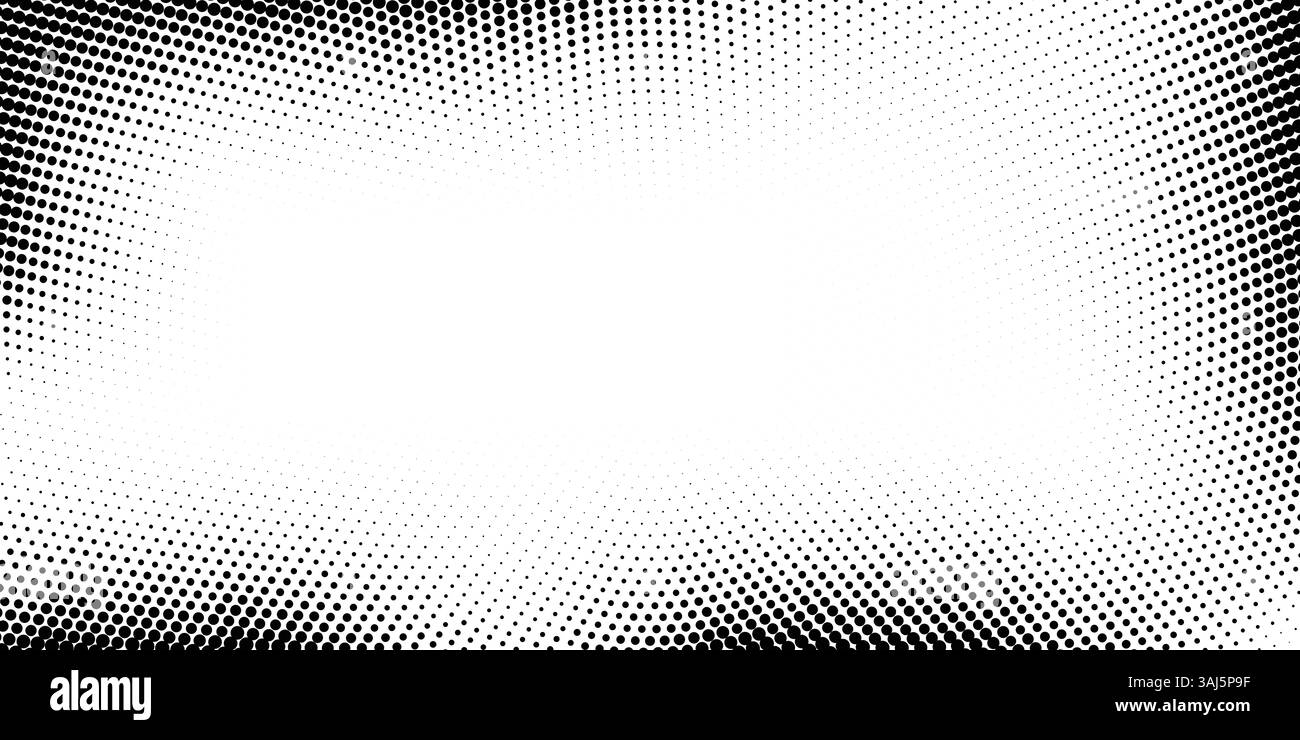 Halftone dots gradient background. Black and white fluid halftone ...