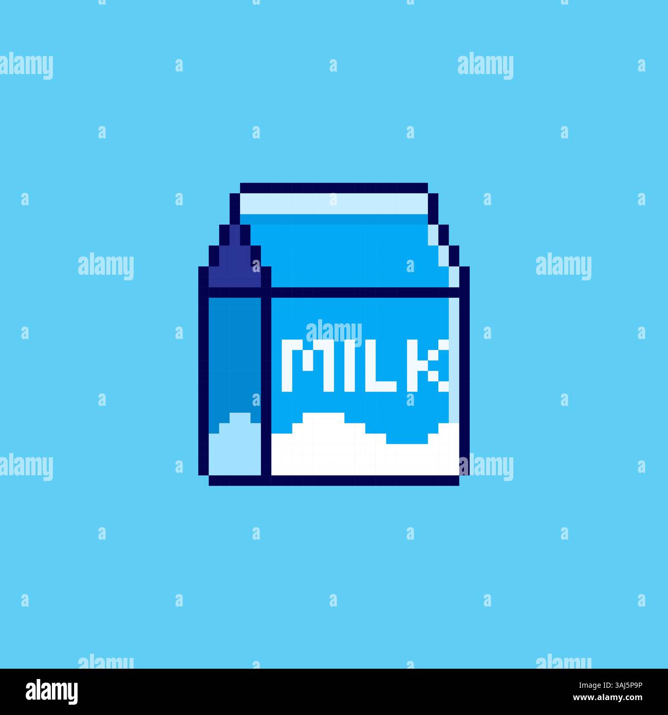 Pixel art Milk Box game asset design Stock Vector Image & Art - Alamy