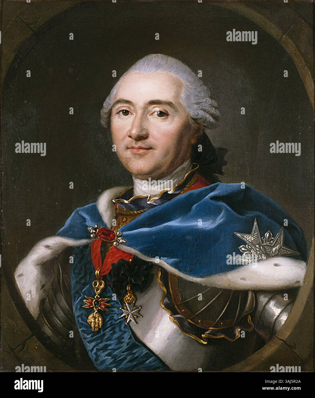 This 18th-century portrait by Carle Van Loo depicts Louis-Jean-Marie de ...