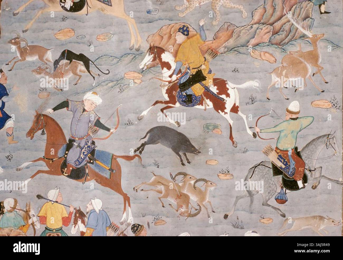 This hunting scene, labeled *H 676*, was created between 1496 and 1497 ...