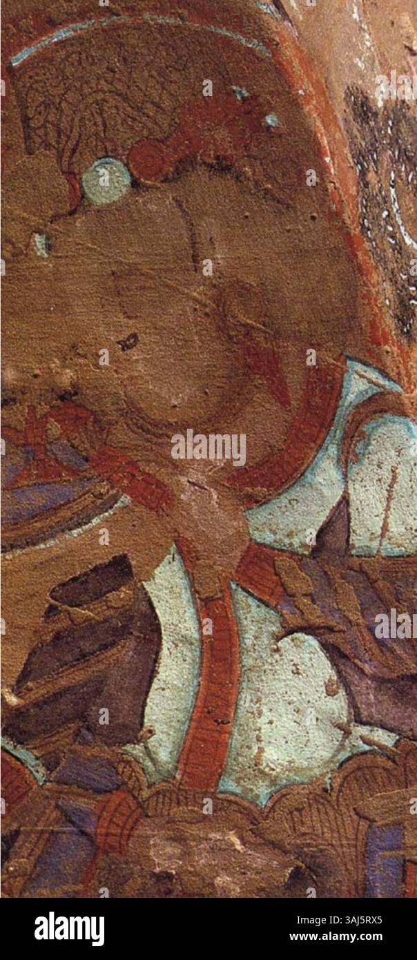 Kizil Cave 69, painted by an unknown artist in the 7th century CE ...