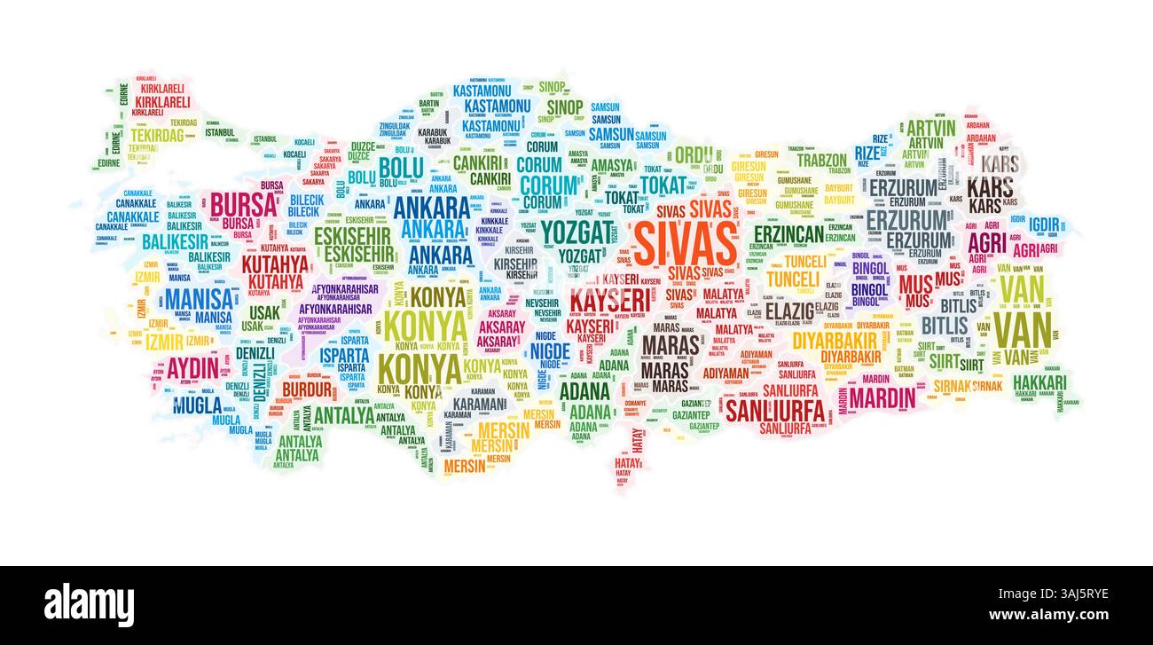 Turkey country collage Stock Vector Images - Alamy