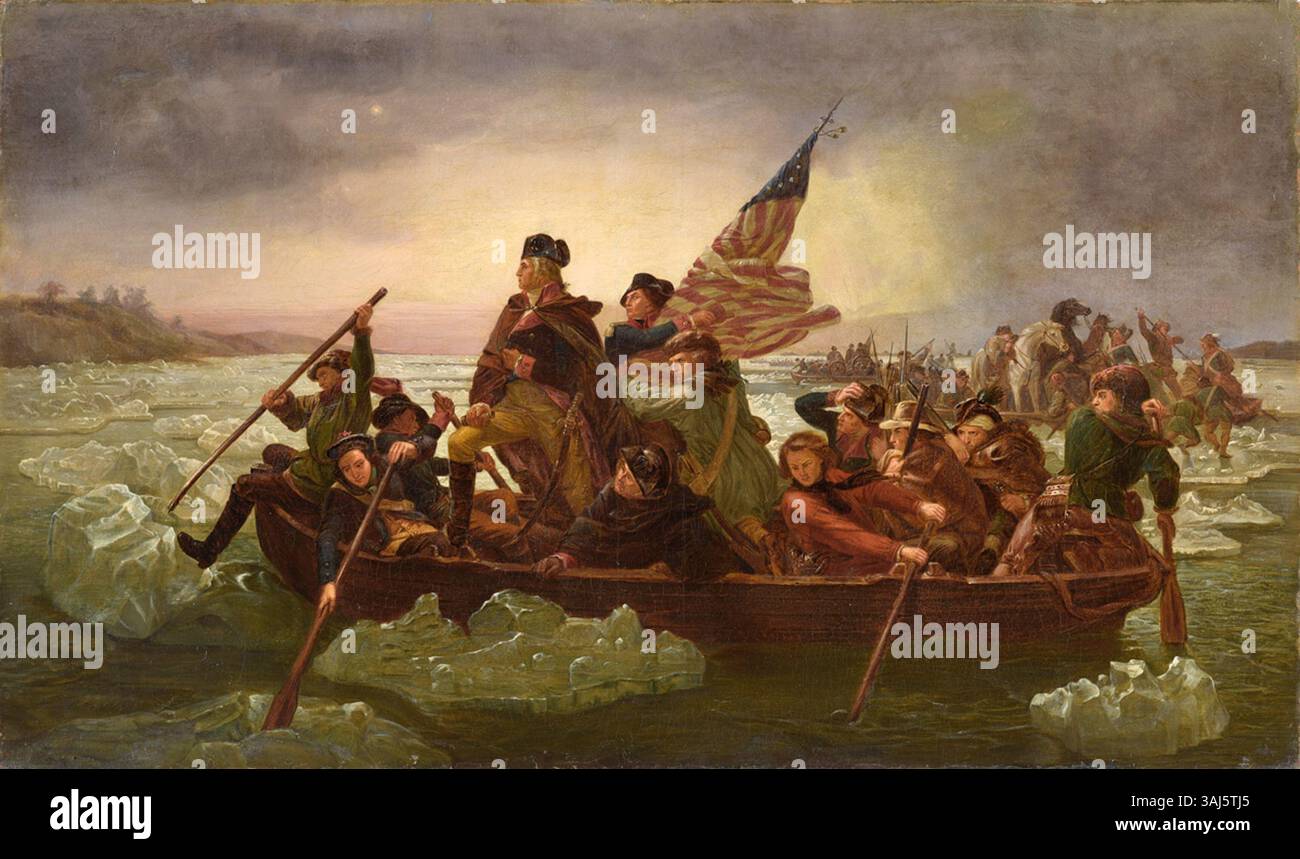 This 19th-century copy of Emanuel Leutze’s iconic painting 'Washington ...