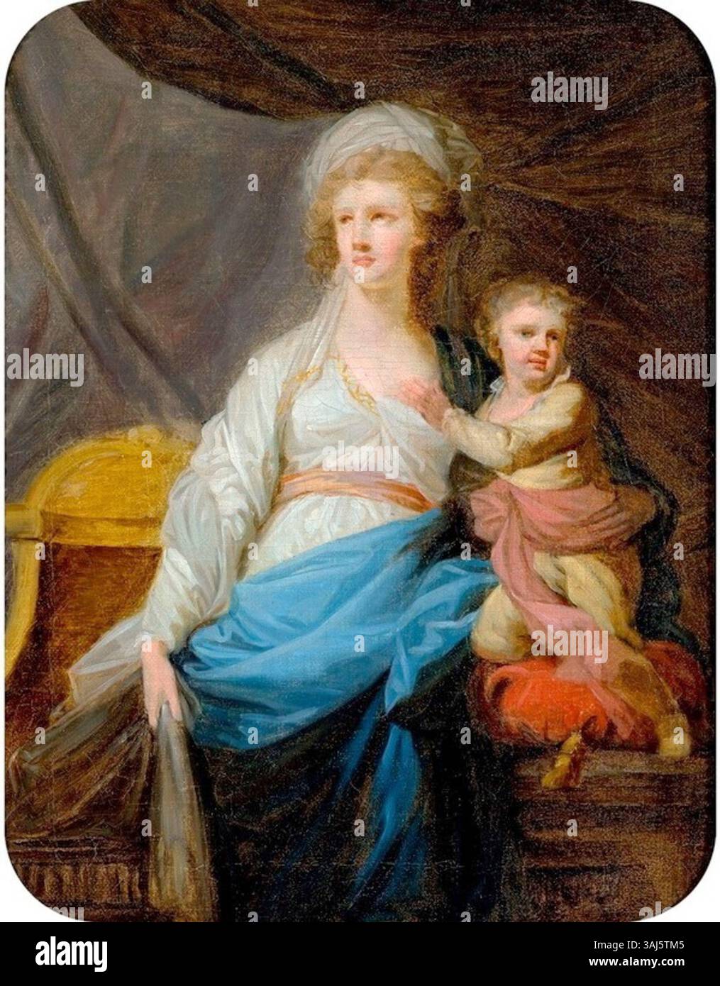 This 1791-1792 sketch by Johann Baptist Lampi the Elder shows Anna ...