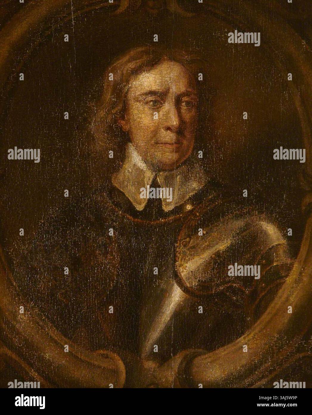 This portrait of Oliver Cromwell, painted between 1600 and 1699 in the ...
