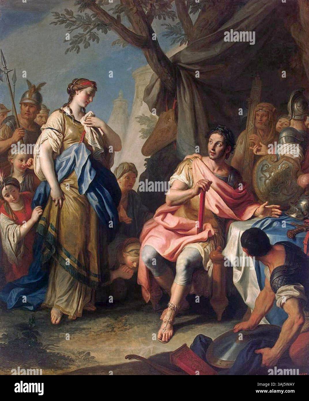 Pietro Antonio Rotari's 1756 painting depicts Alexander the Great and ...