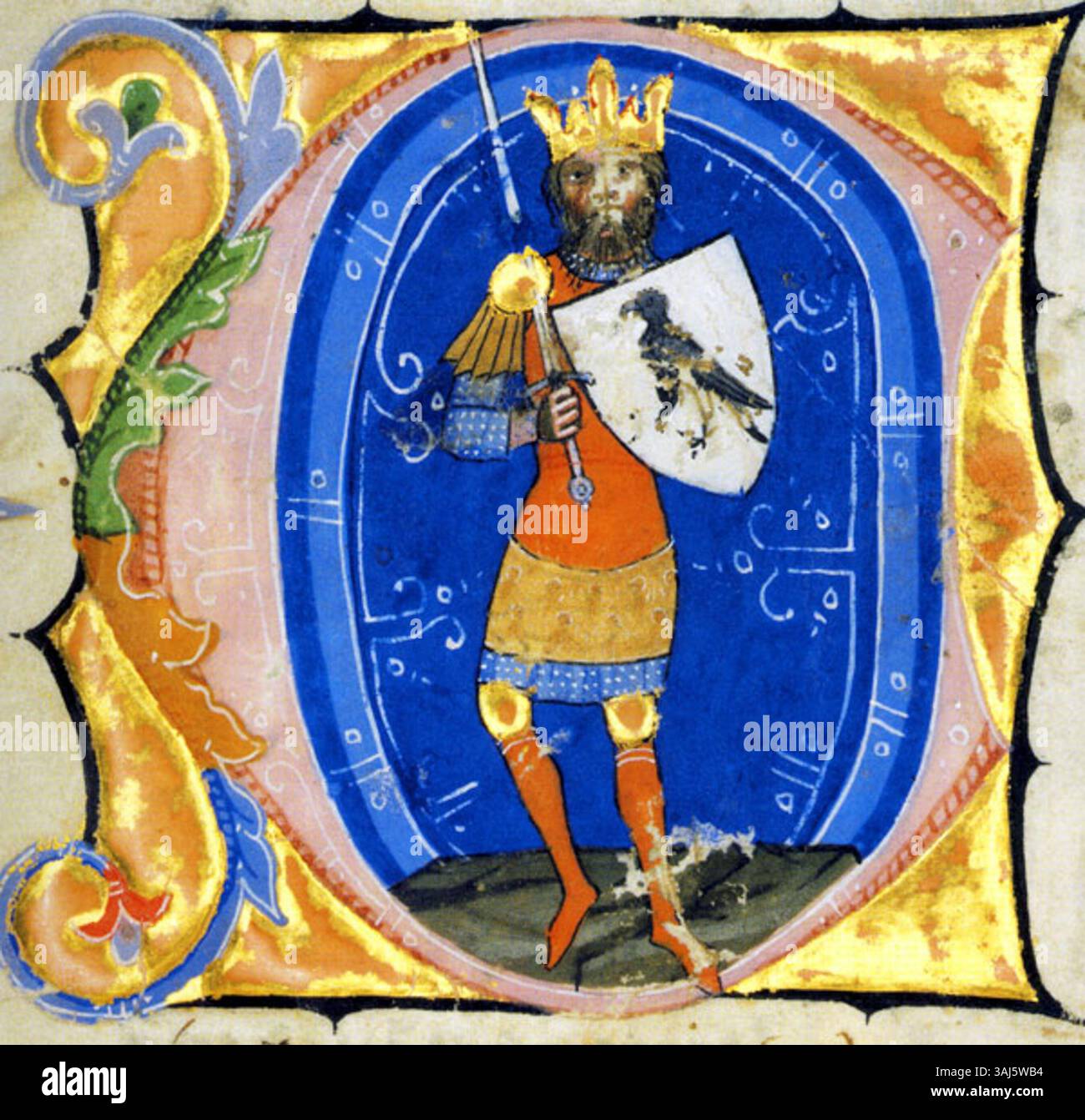 This manuscript illumination from the 14th-century *Chronicon Pictum ...