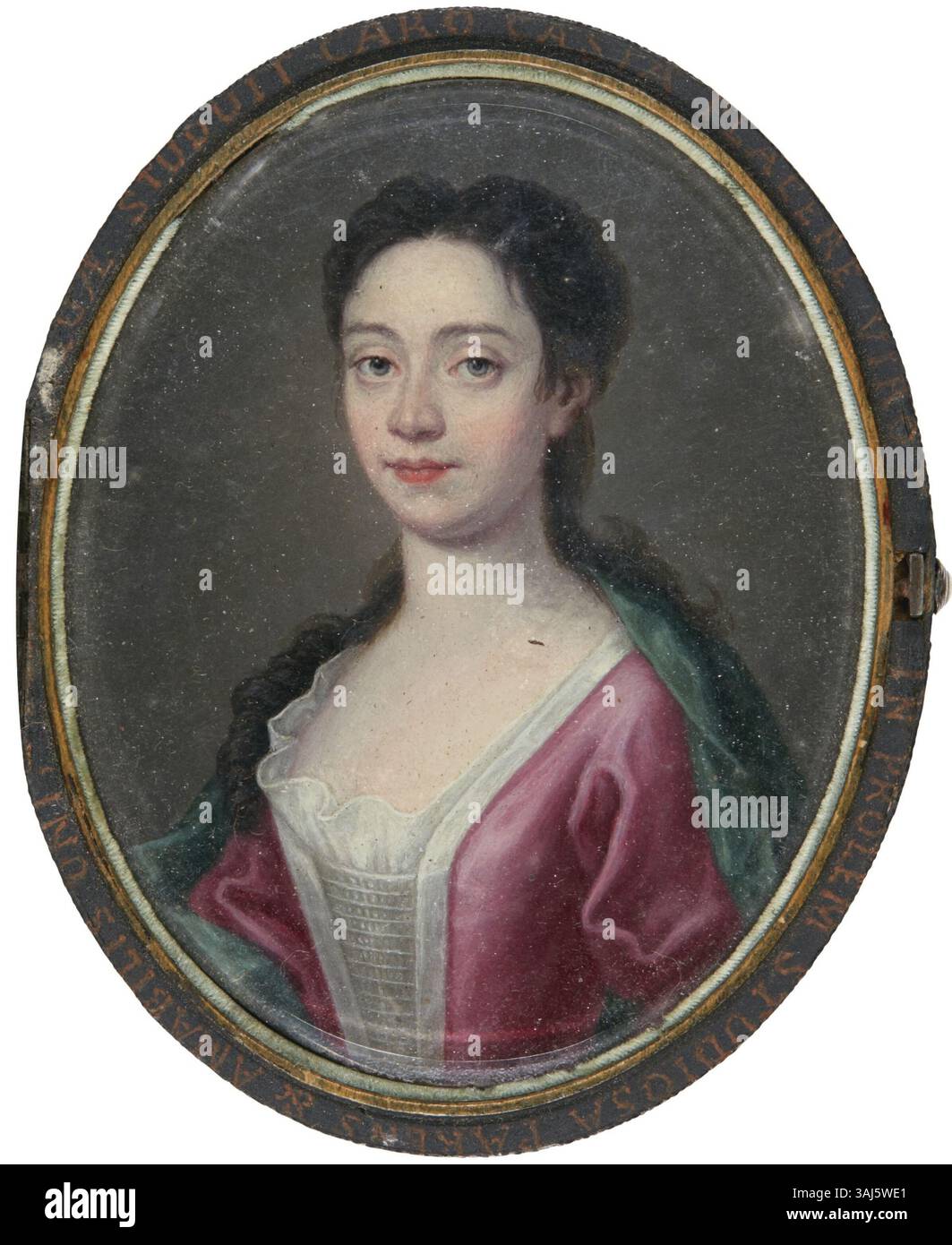 This 18th-century English portrait depicts Mary Stuart of Castlemilk ...