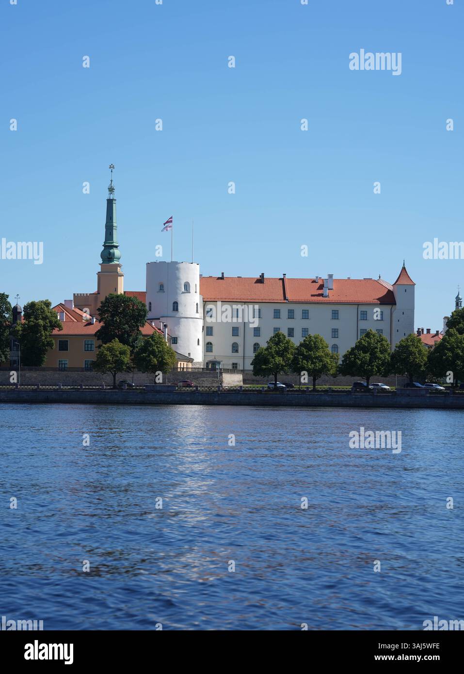 Riga castle on daugava hi-res stock photography and images - Alamy