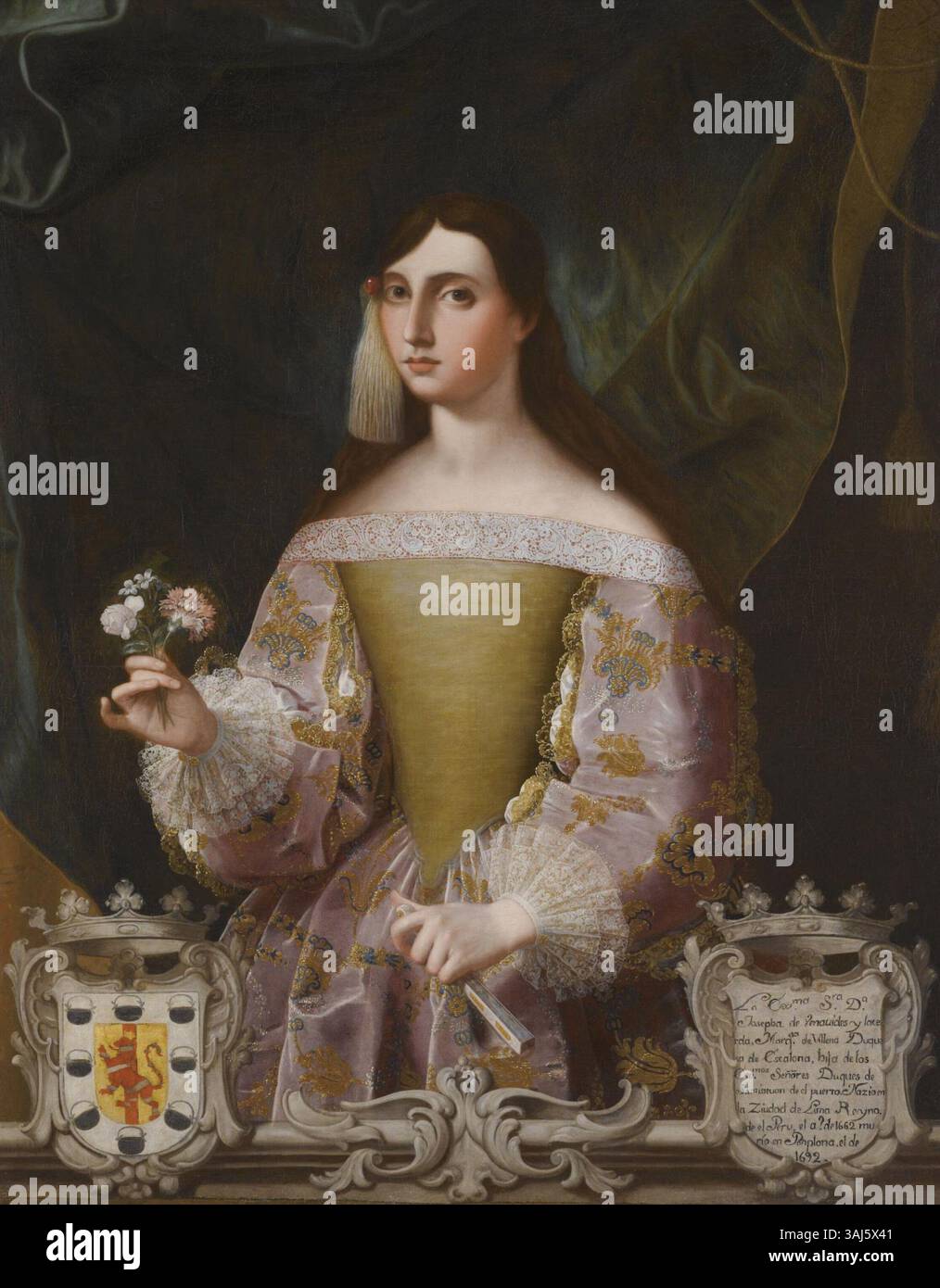 Portrait of Doña Josefa de Benavides, Marquesa de Villena y Duquesa de ...