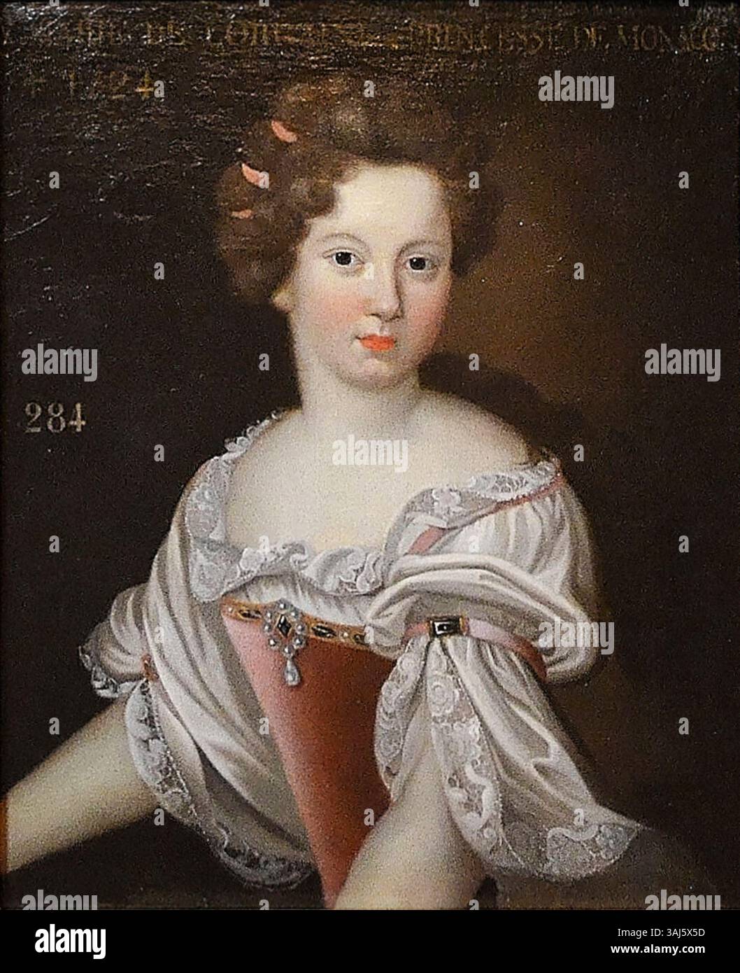 This late 17th-century portrait depicts Marie de Lorraine, Princesse de ...