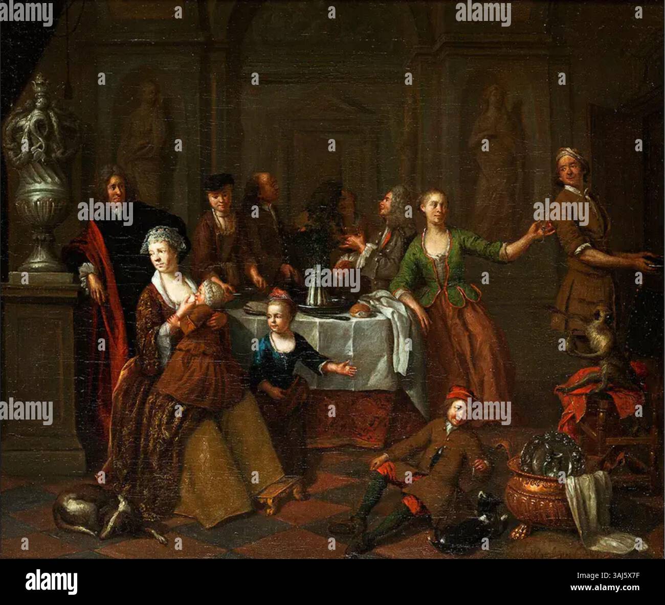 Elegant company enjoying a meal hi-res stock photography and images - Alamy