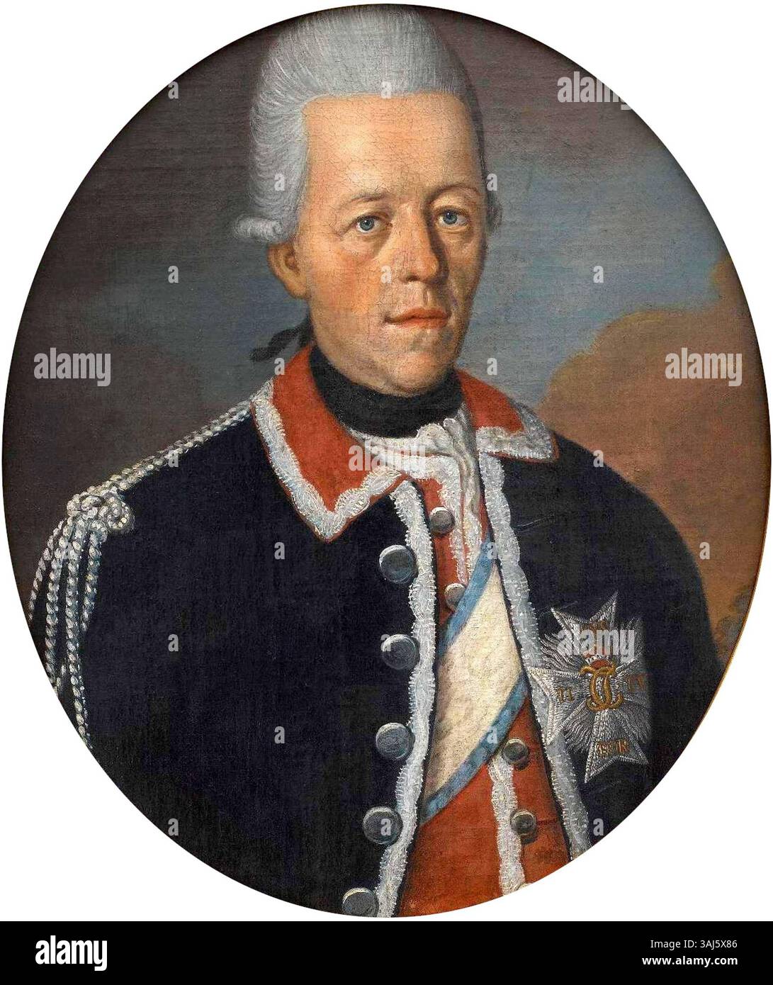 This 18th-century portrait of Eustache Potocki, created before 1768, is ...
