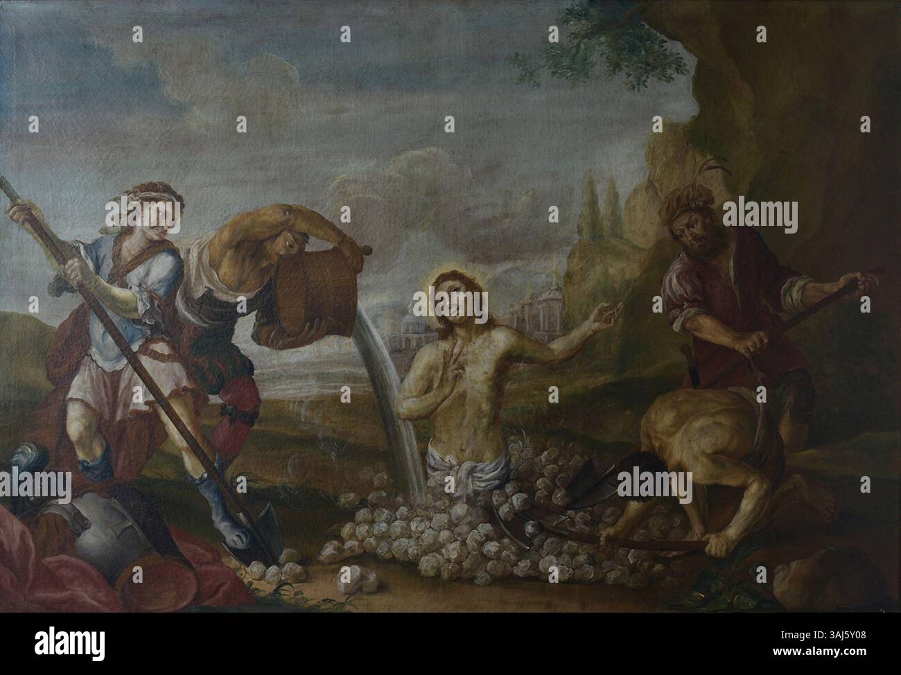 This early 18th-century painting 'Muenitvo antinega vojaka' (Punishment ...