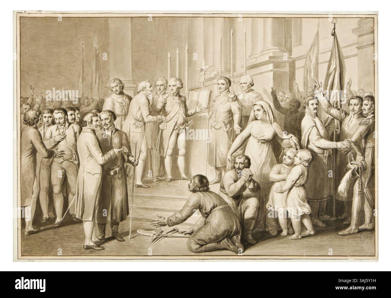 Józef Peszka’s 'Zaprzysienie Konstytucji 3 maja' (after 1813) depicts ...