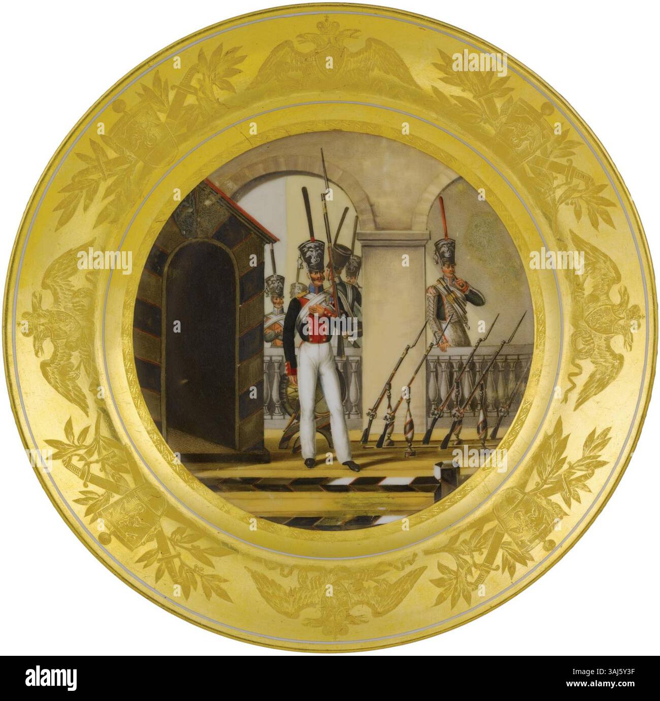 This porcelain plate from the Imperial Porcelain Manufactory, St ...