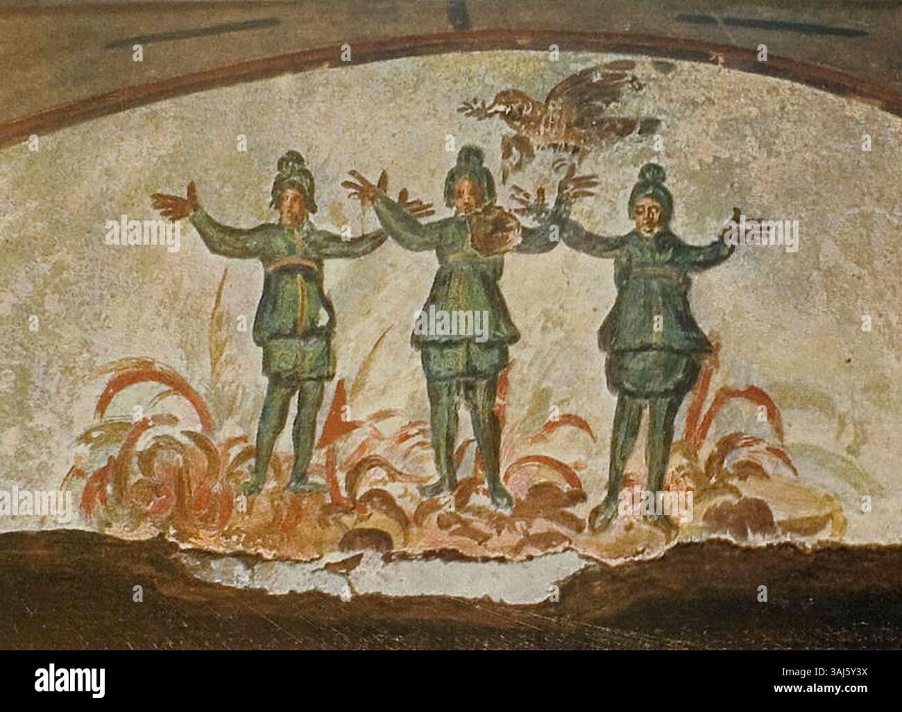 A modified version of the fresco depicting Shadrach, Meshach, and ...