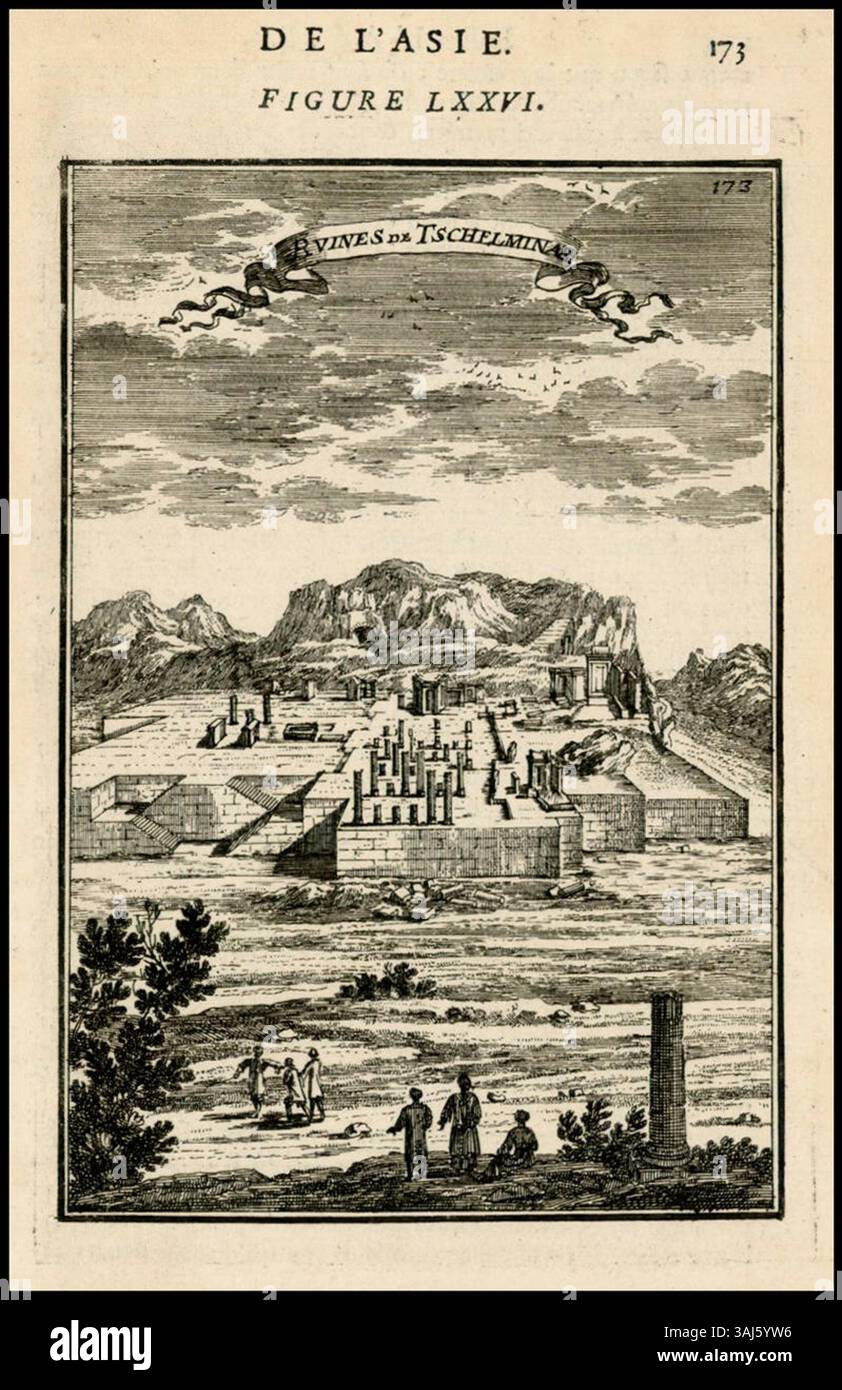 This 1683 illustration by Alain Manesson Mallet depicts the ruins of ...