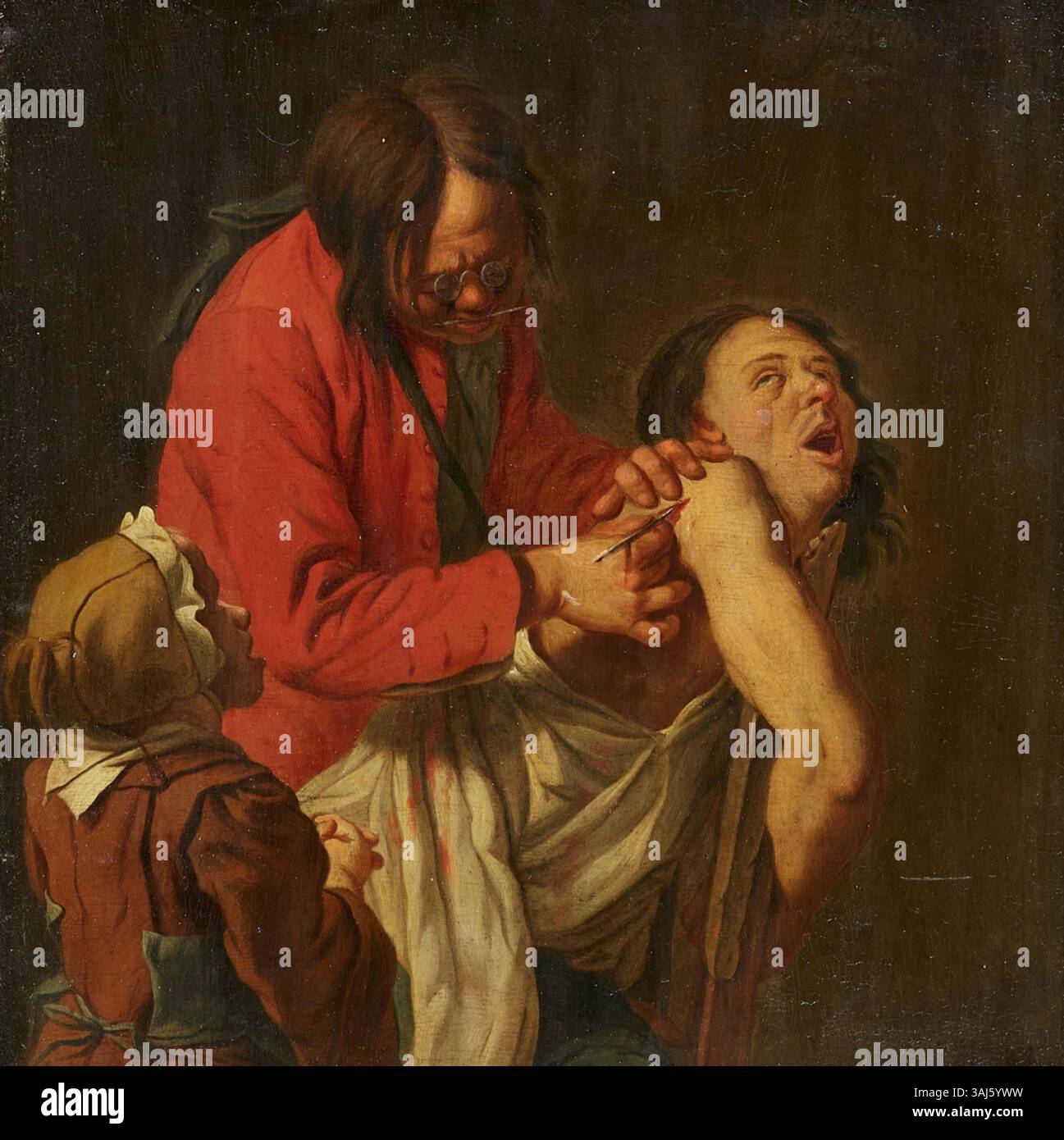 A painting by Jan Josef Horemans the Elder depicting a medical ...