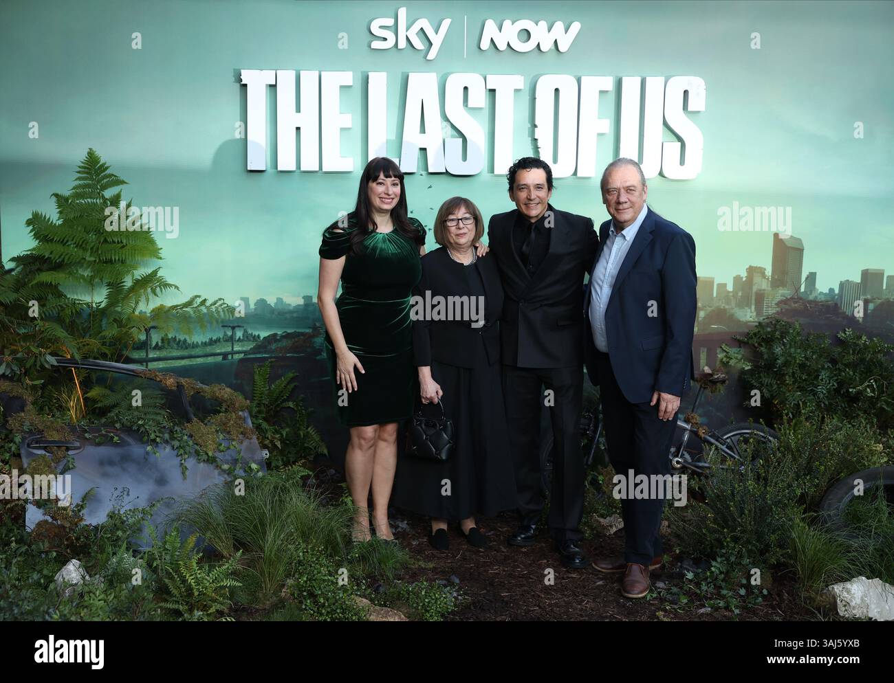 London, UK. 10 April, 2025. (L-R Smaranda Luna, Gabriel Luna and guests ...
