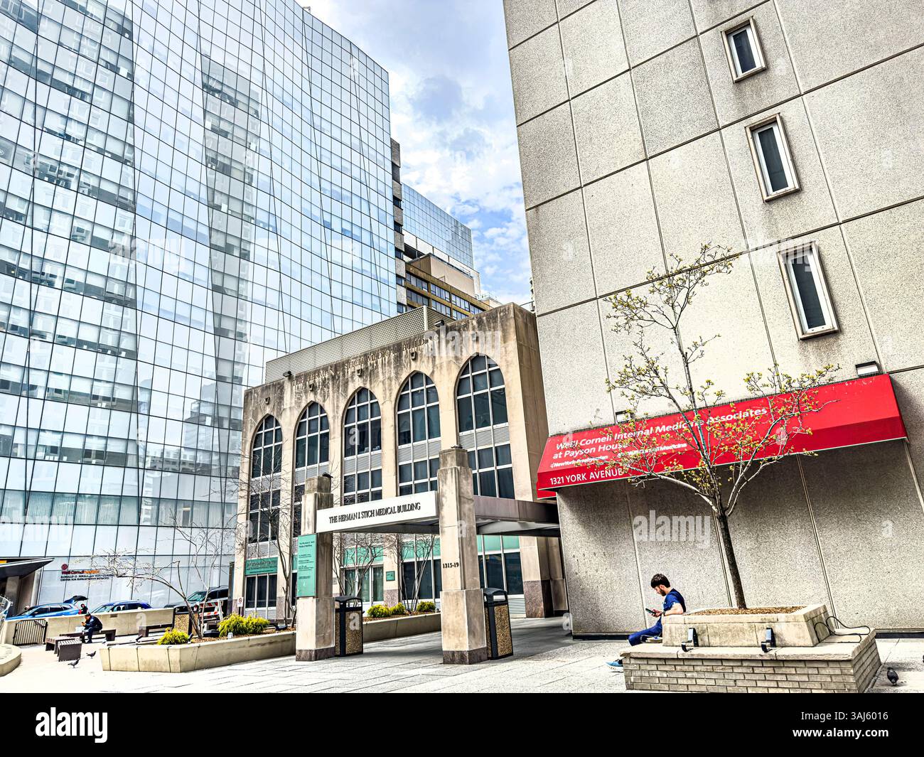 The Herman J. Stich Medical Building (center), Weill Greenberg Center ...