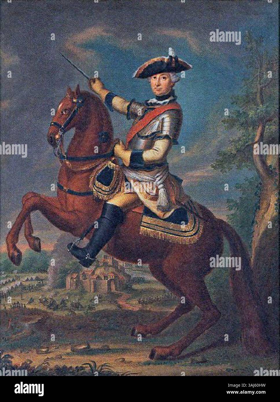 This oil painting depicts Robert Scipio von Lentulus, a general and ...