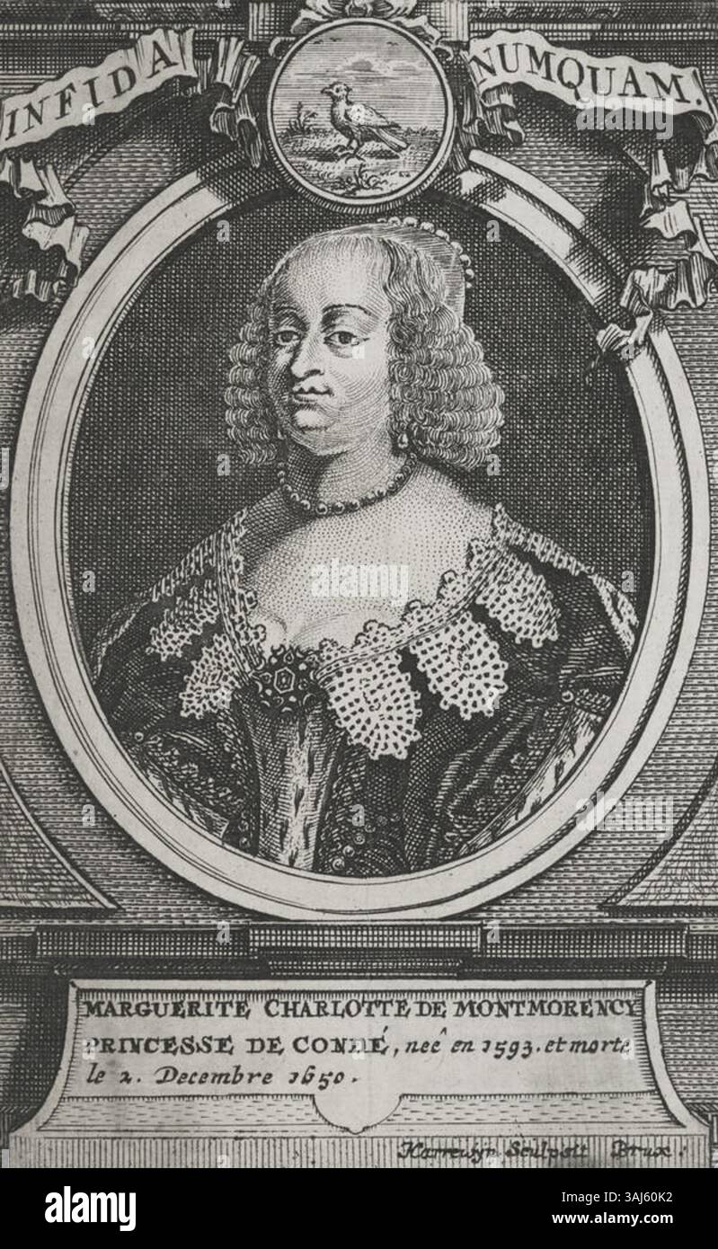 Jacobus Harrewijn's portrait of Marguerite Charlotte de Montmorency, Princesse de Conde, from ...