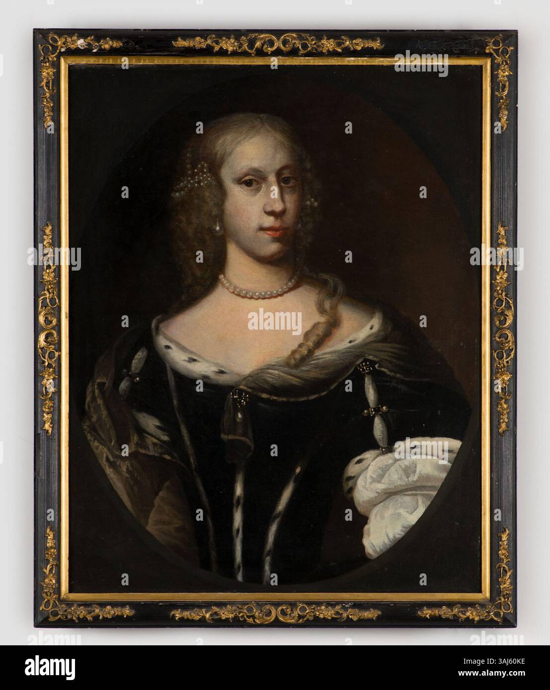This 17th-century portrait, created between 1650 and 1674, depicts ...