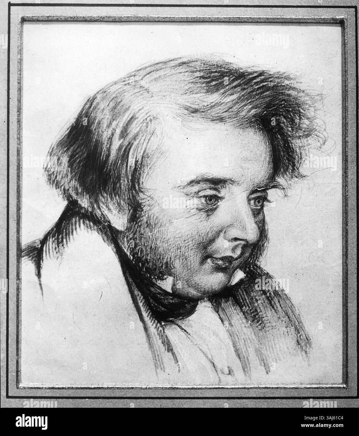 Another portrait drawing by Charles West Cope of Thomas Fearnley ...