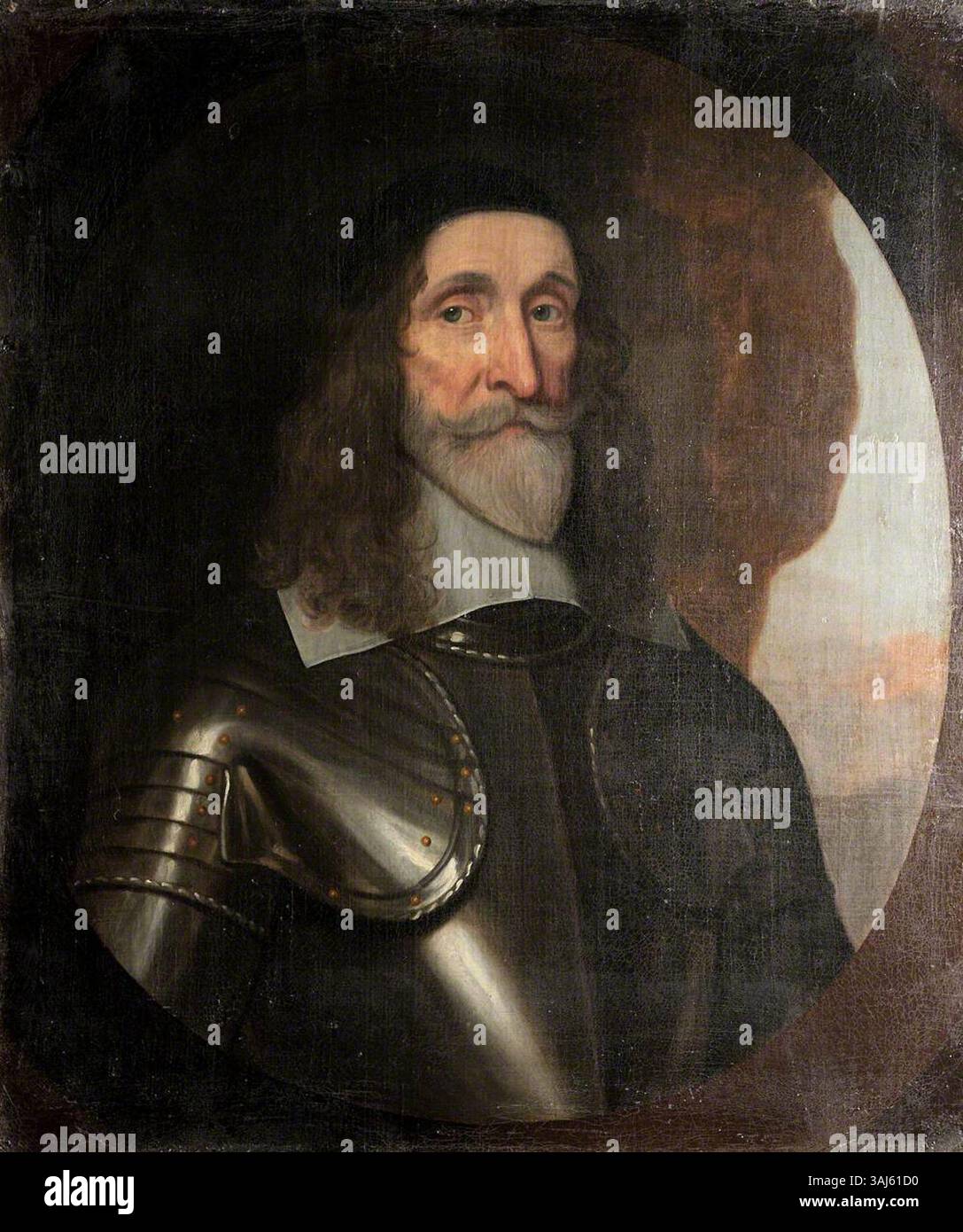 This portrait, created circa 1670, is a copy of an earlier portrait of ...