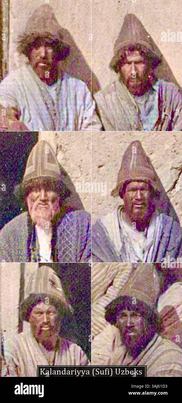 Photographic study of the phenotype of Sufi Uzbeks, specifically the ...