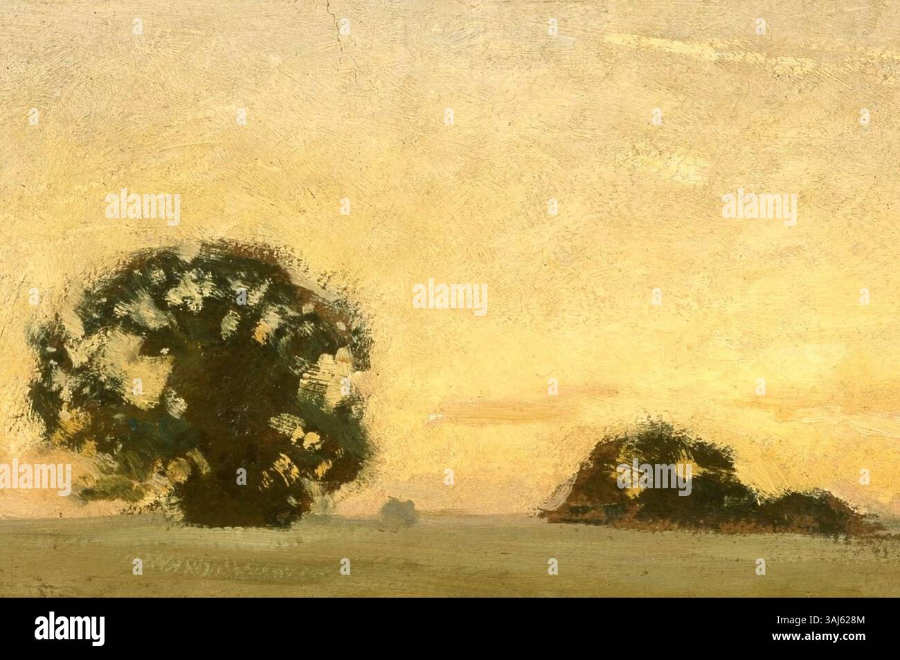 Pejza wiejski (rural landscape), painted by Jan Stanisawski circa 1900 ...