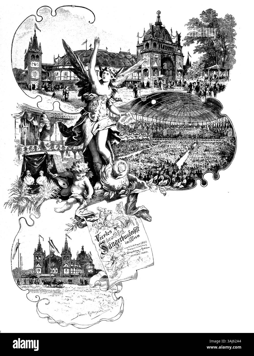 This illustration from the 1890 issue of 'Die Gartenlaube' magazine ...