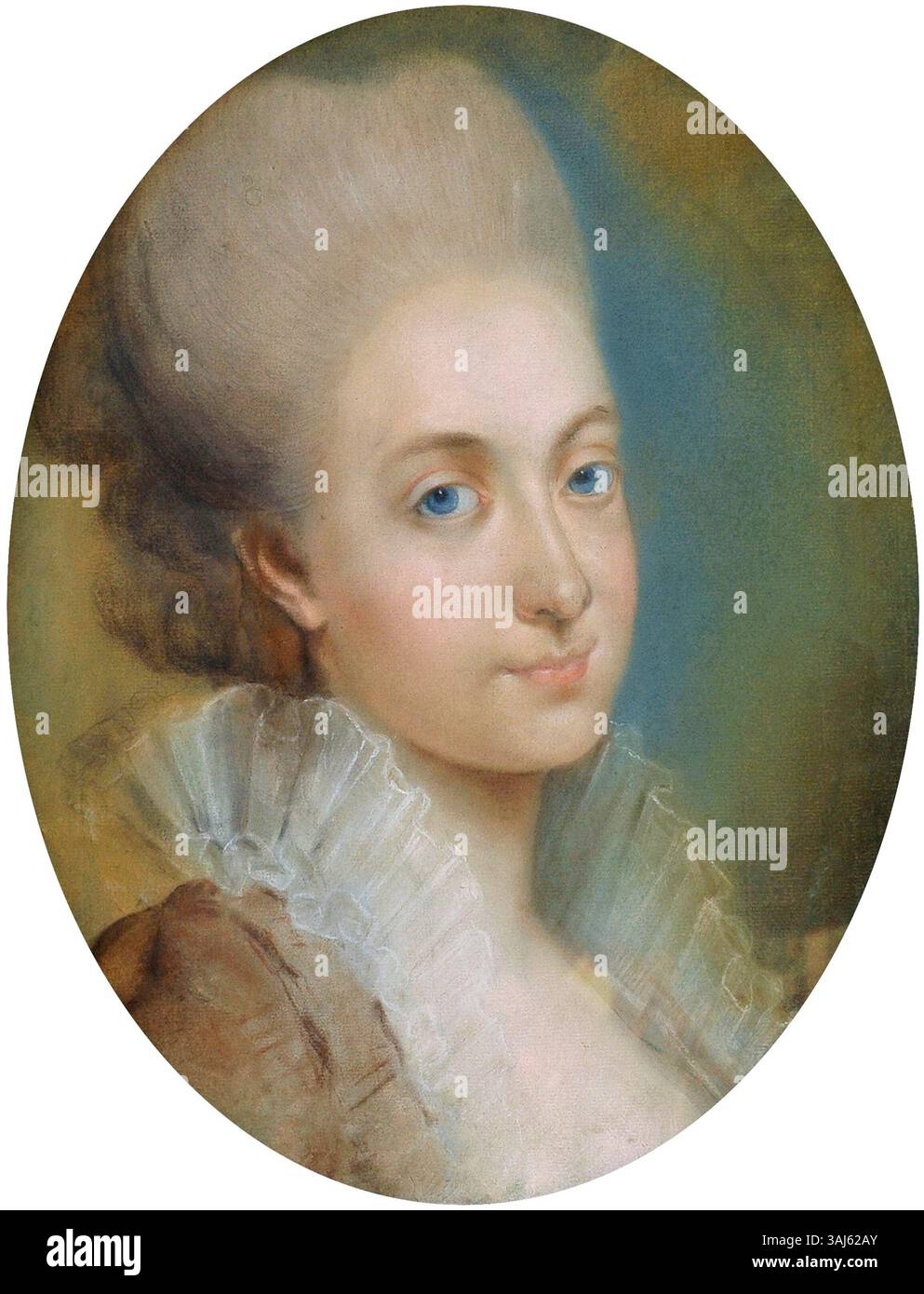This portrait from circa 1780, attributed to an unidentified painter ...