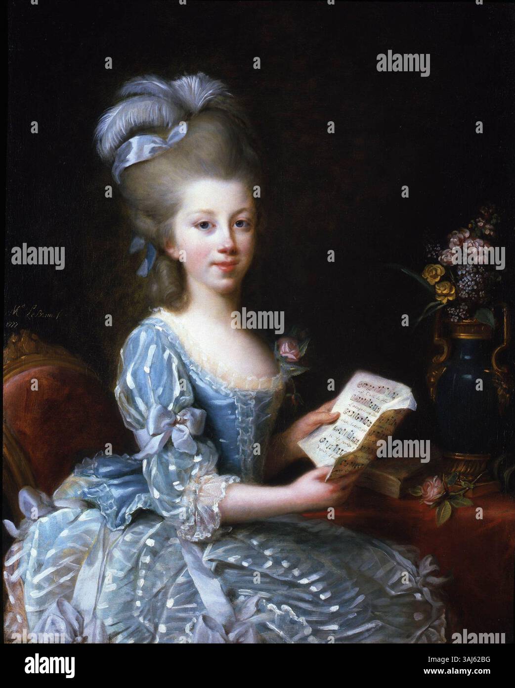 This 1777 portrait by Élisabeth Louise Vigée Le Brun depicts a young ...