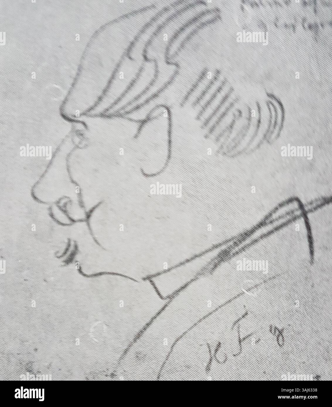 This drawing of Gustaf Carleman, created by Herman Feychting ...