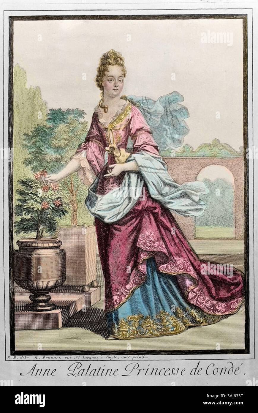 This engraving by Robert Bonnart depicts Anne Palatine, Princess of ...