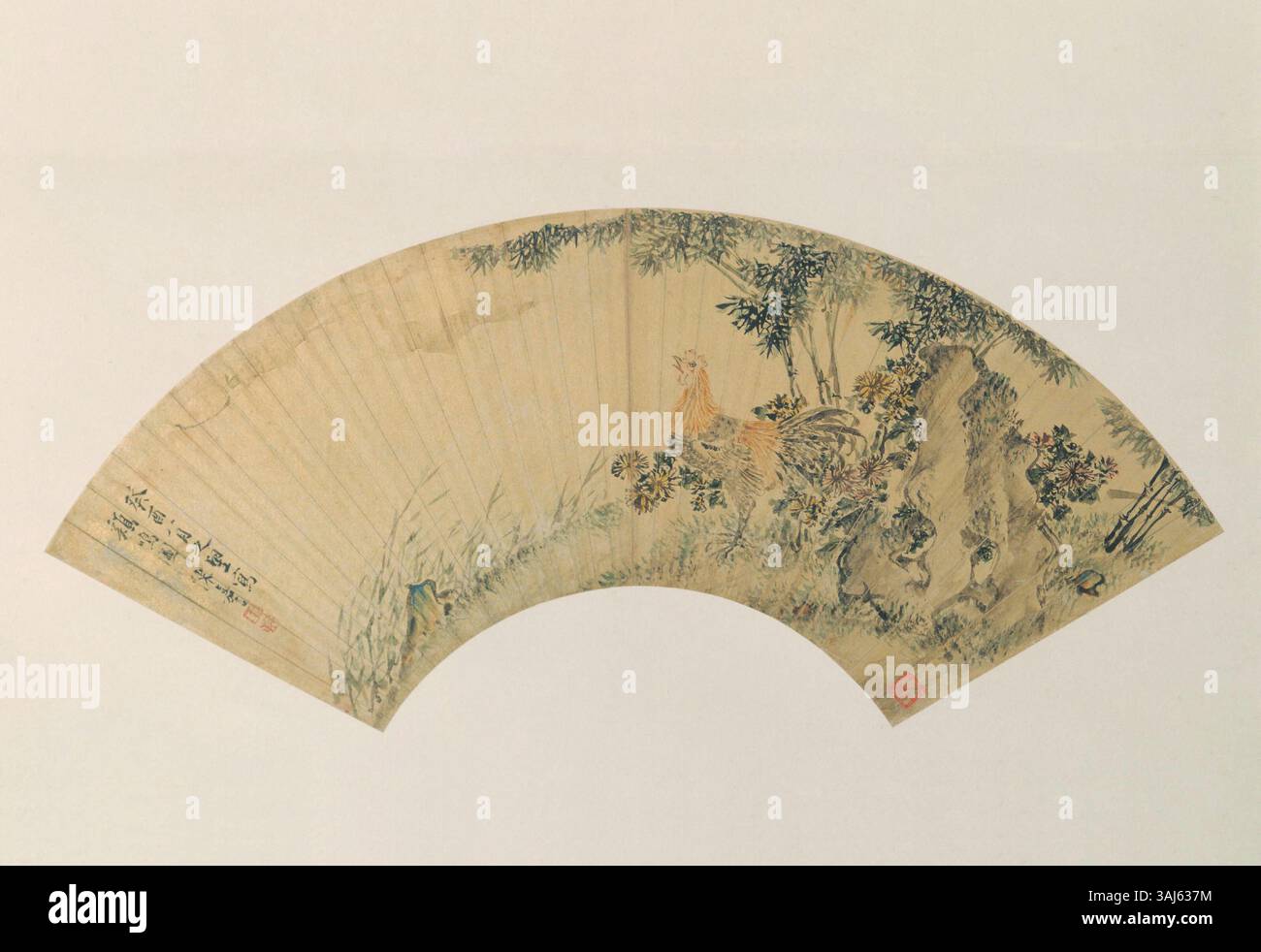 Chen Jiayan's fan painting, dating from the 16th century, exemplifies ...