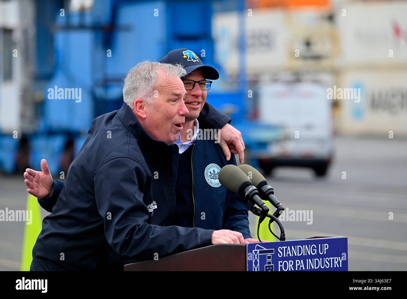 Phladelphia, United States. 10th Apr, 2025. State Rep. Ed Nielson and ...
