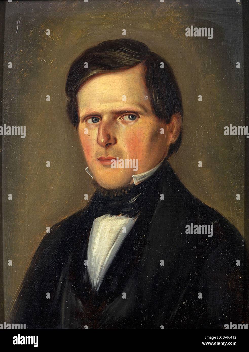 Portrait of the vicar H.J. van Berkum, painted between 1800 and 1850 ...