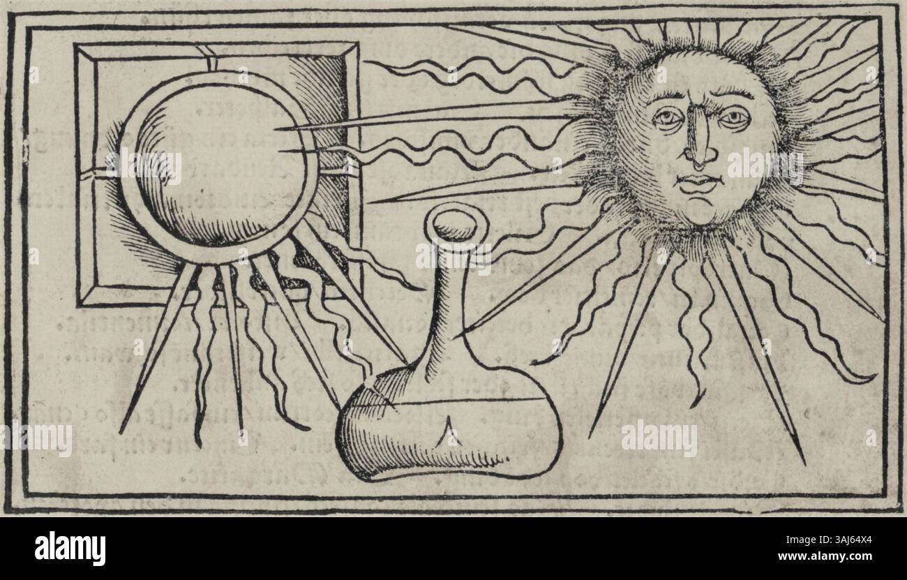 The 1527 title page of *Celum Philosophorum* by Philippus Ulstadius ...