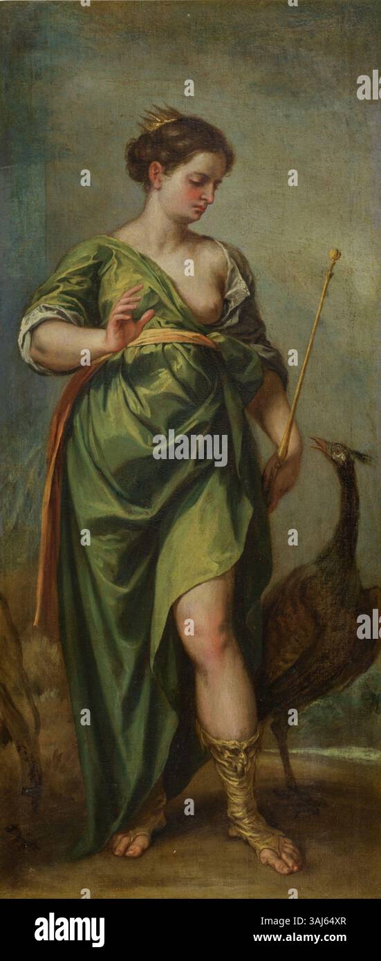 Alonso Cano's oil painting 'La diosa Juno,' created between 1638 and ...