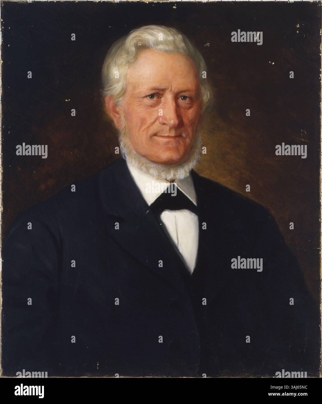 This 1898 portrait of Gunder Sætersmoen by Knud Bergslien, an oil ...