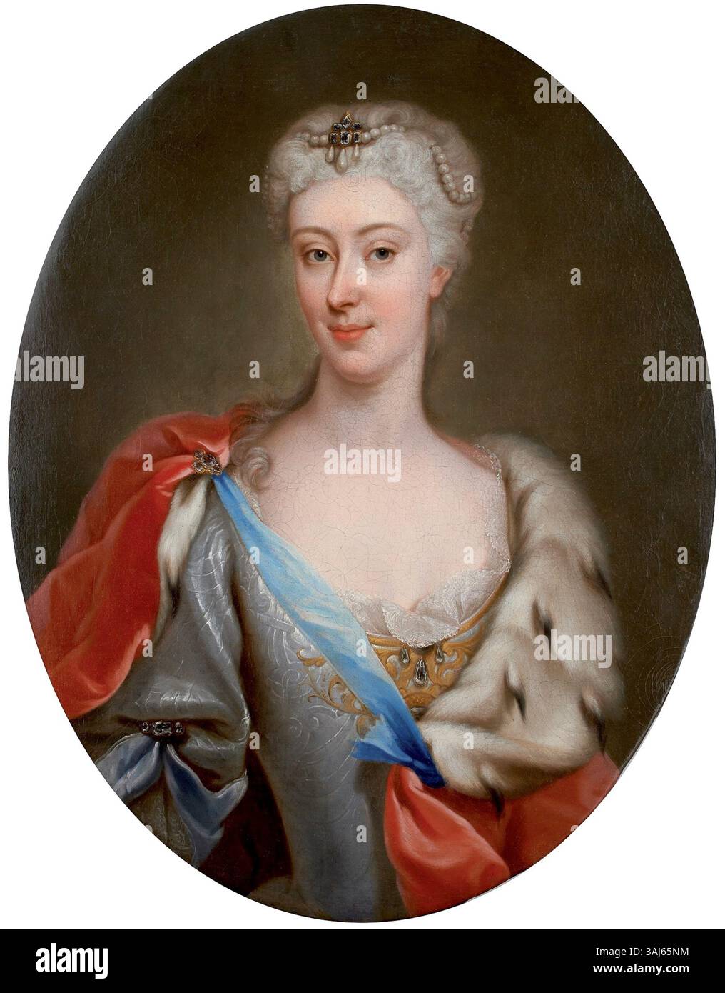 A portrait of Maria Clementina Sobieska, after Martin van Meytens ...