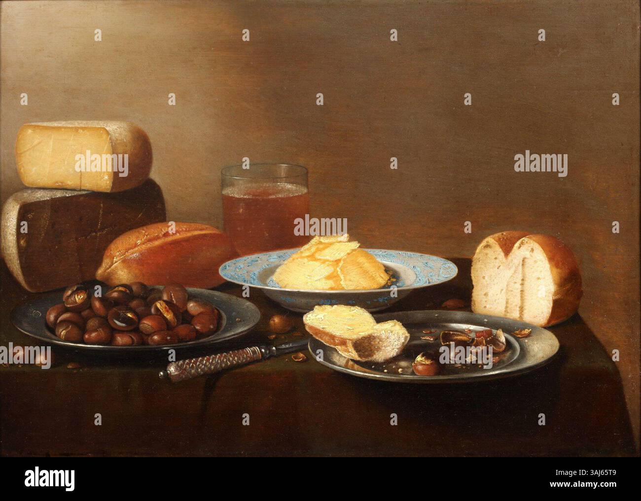 Floris van Schooten’s still life painting from the 17th century depicts ...